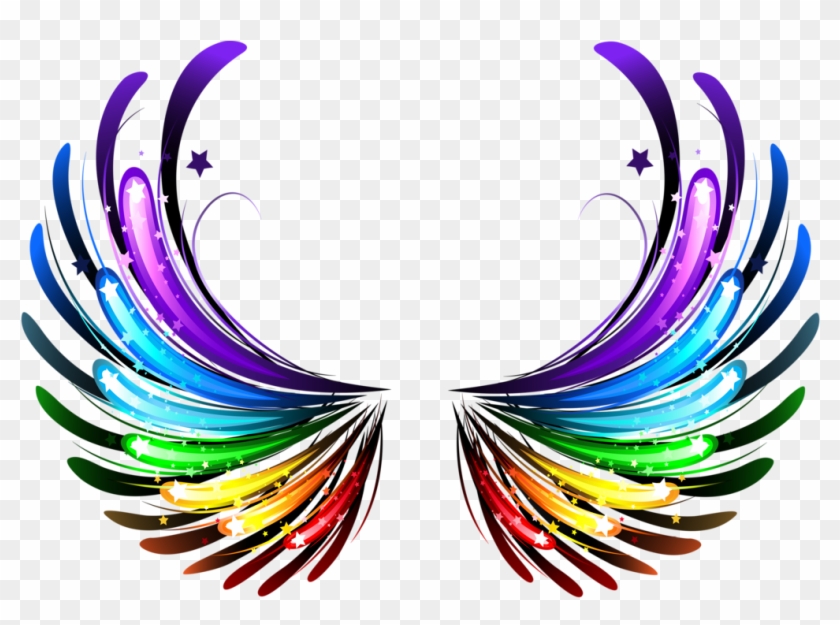 Фото, Автор Soloveika На Яндекс - Rainbow Wings Png Logo - Full Size ...