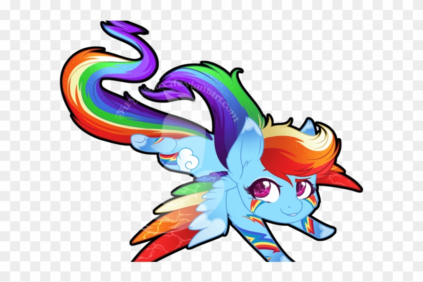 Wings Clipart Chibi Rainbow Dash Fanart Rainbow Power Full Size Png