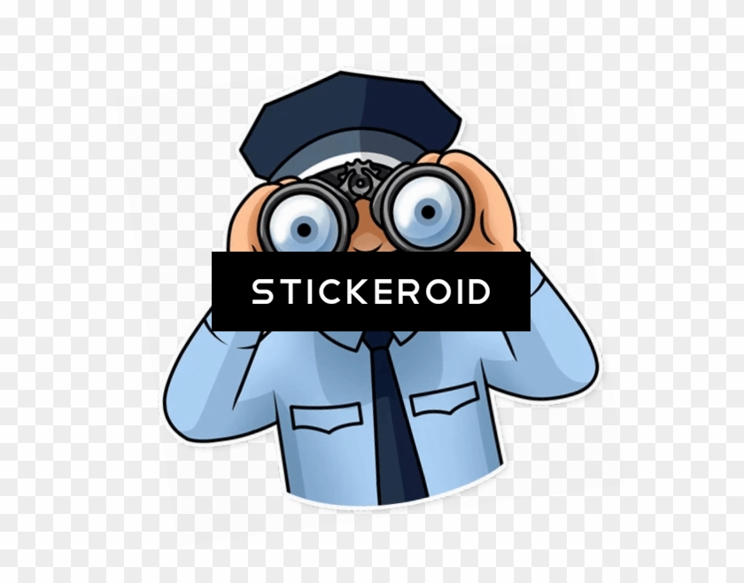 Watcher Spy Police Moderator - Cartoon - Free Transparent PNG Clipart ...