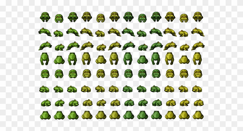 Frogger Arcade Graphic - Rpg Maker Frog Sprite - Full Size PNG Clipart ...