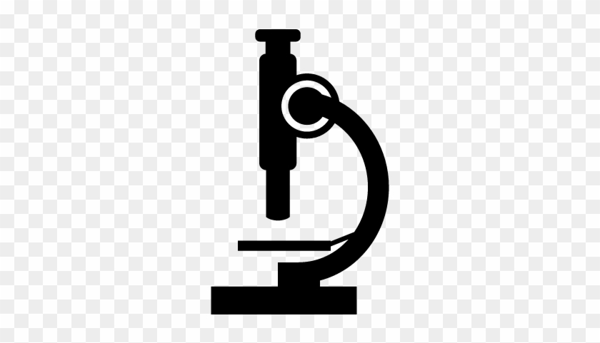 Microscope Side View Vector - Medical Laboratory Microscope Logo - Full ...