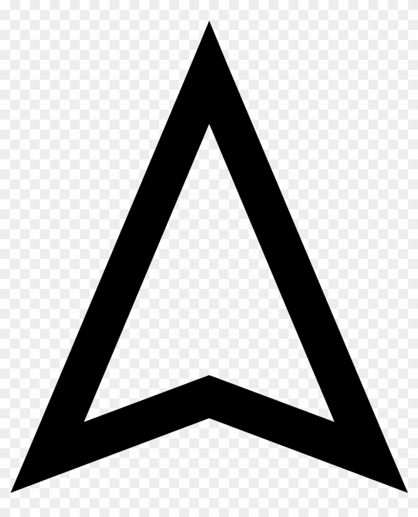 Transparent White Arrow Transparent Background - Triangle - Free ...