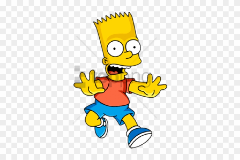 Bart Simpson Falling Transparent - Bart Simpson Png - Full Size PNG ...