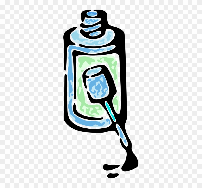 Vector Illustration Of Opaque Correction Fluid Or White-out - Vector ...