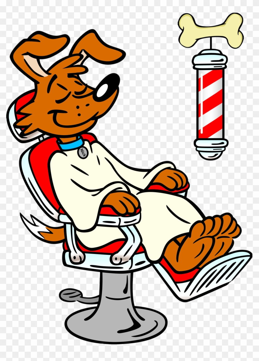 The Village Dog Barber - Cartoon Dog Barber - Full Size PNG Clipart ...