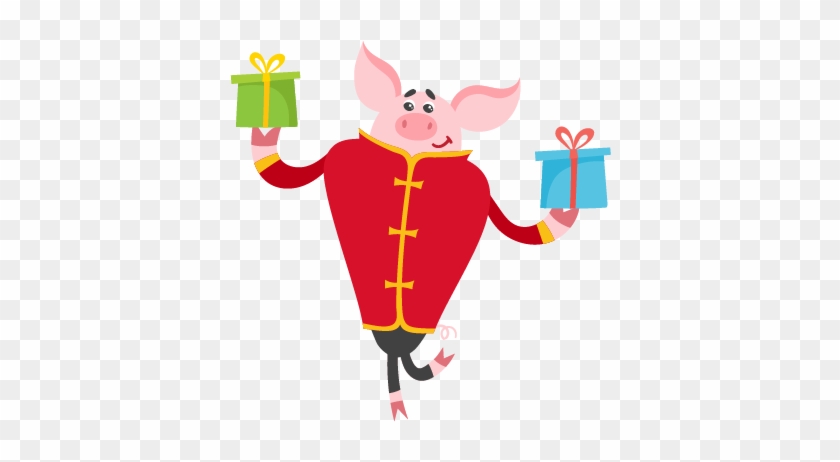Piggy Chinese New Year Sticker Messages Sticker-4 - Illustration - Full ...