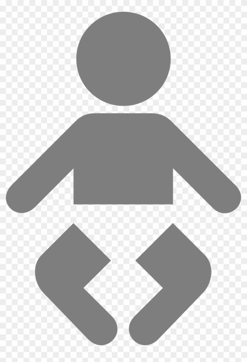 Baby,pictogram,baby Change,winding Spyce,gray,diapers,free - Baby Icon ...