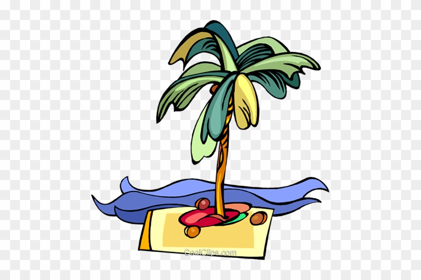 Desert Island Royalty Free Vector Clip Art Illustration - Desert Island ...