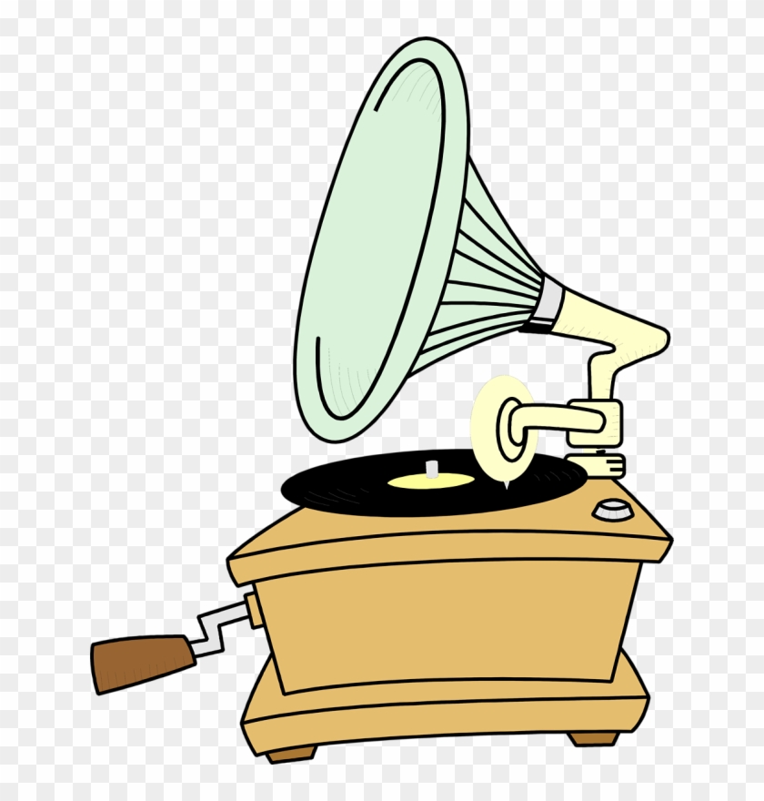 Gramophone Clipart Transparent - Record Player Clipart - Full Size PNG ...