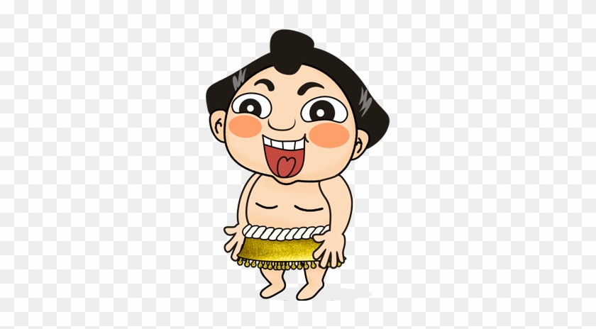 Sumo Wrestler Stickers Messages Sticker-9 - Cartoon - Full Size PNG ...