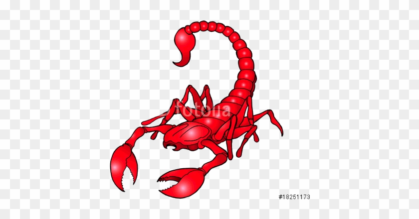 Red Scorpion Tattoo - Full Size PNG Clipart Images Download