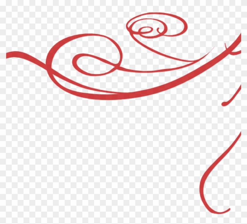 Lines Clipart Red - Swirl Clipart Transparent Background - Full Size ...