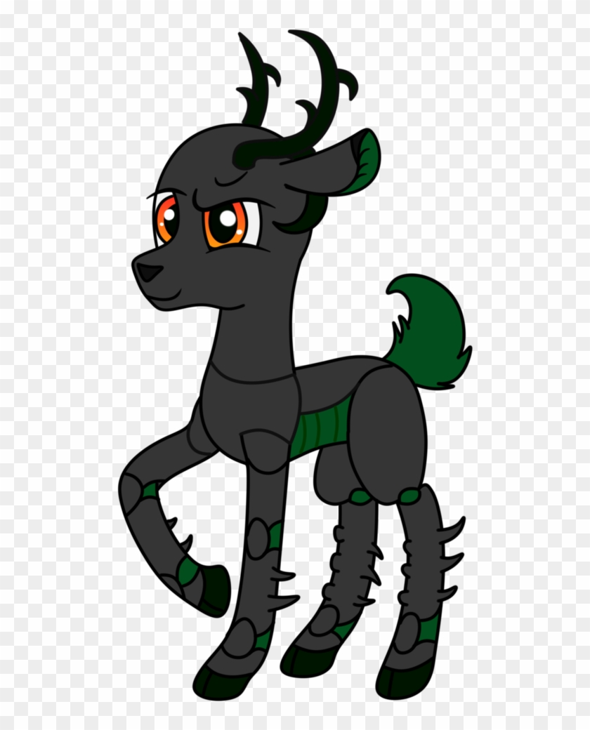 Lucid Mane, Changeling, Changeling Oc, Chitin, Deer, - Cartoon - Full ...