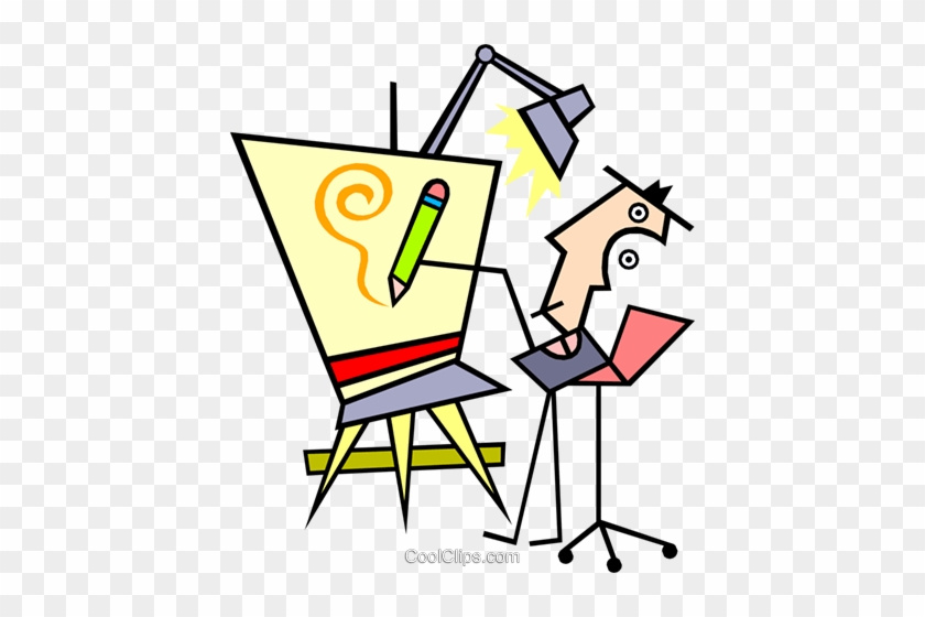 Modern Art Man Royalty Free Vector Clip Art Illustration - Describe A ...