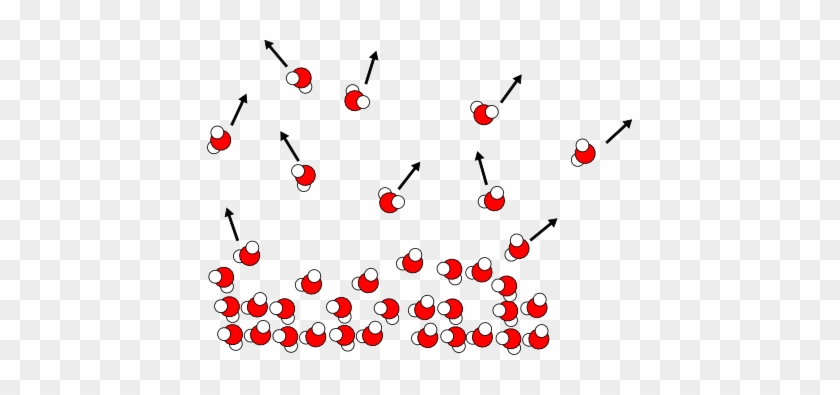 Non-equilibrium Evaporation - Water Molecules Evaporating - Full Size ...