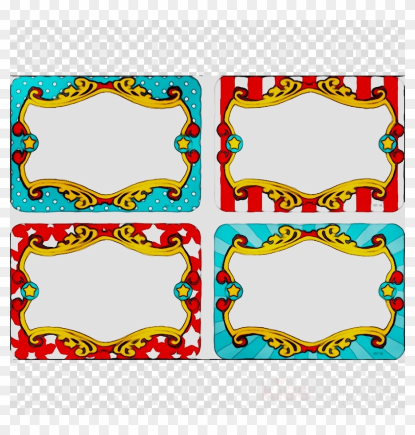 Carnival Desk Name Tags Clipart Name Tags/labels Name - Carnival Desk ...