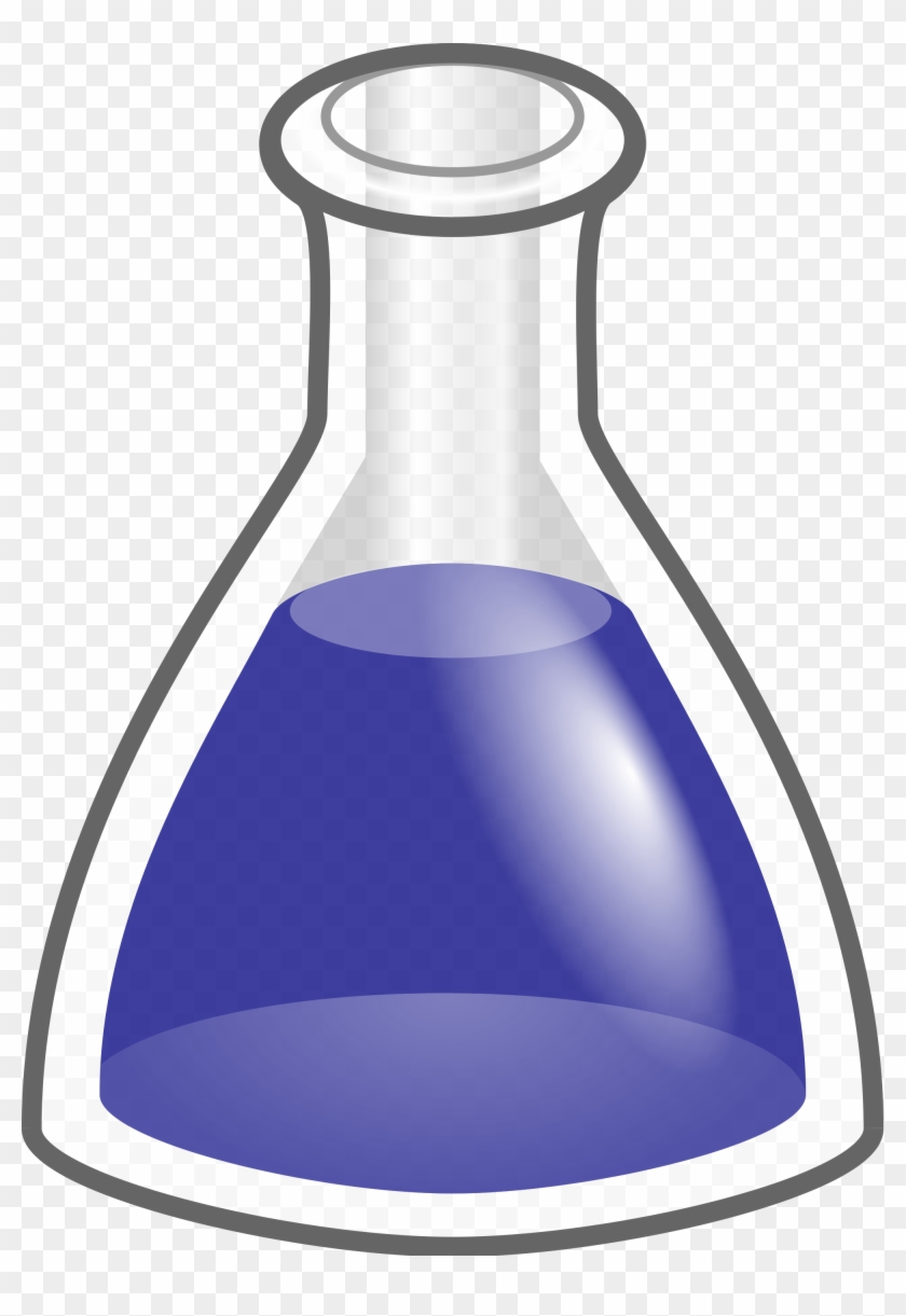 Conical Flask Stylised Clipart - Science Experiments Drawing - Full ...