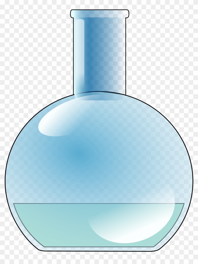 Science Beaker Clip Art Png Download - Round Bottom Flask Clipart ...