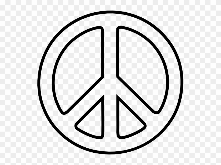 Peace Signs Clip Art - Drawing Of A Peace Sign - Full Size PNG Clipart ...