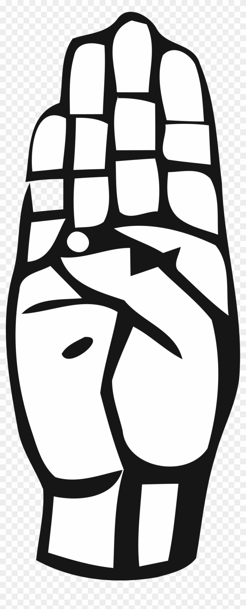 Big Image - Sign Language Letter B - Full Size PNG Clipart Images Download