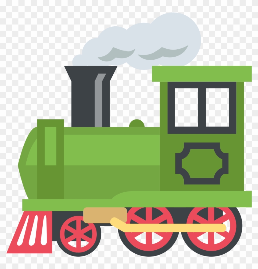 Steam Locomotive Emoji Vector Icon - Rail Transport - Full Size PNG ...