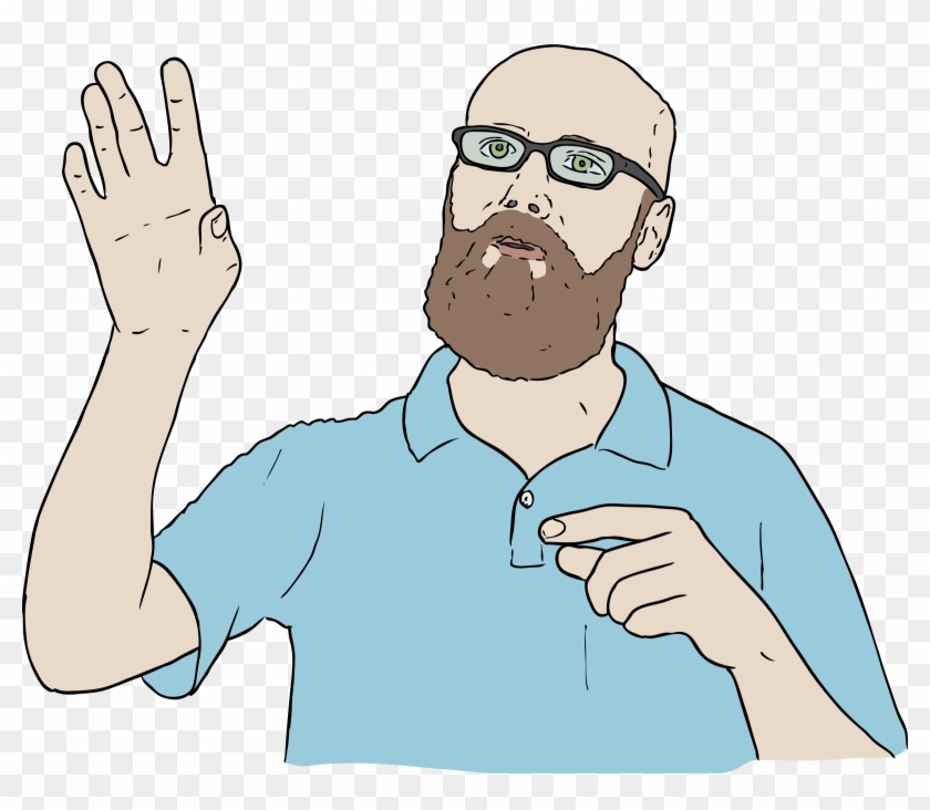 Lambert Hand Up Svg Vector File, Vector Clip Art Svg - Man Talking ...