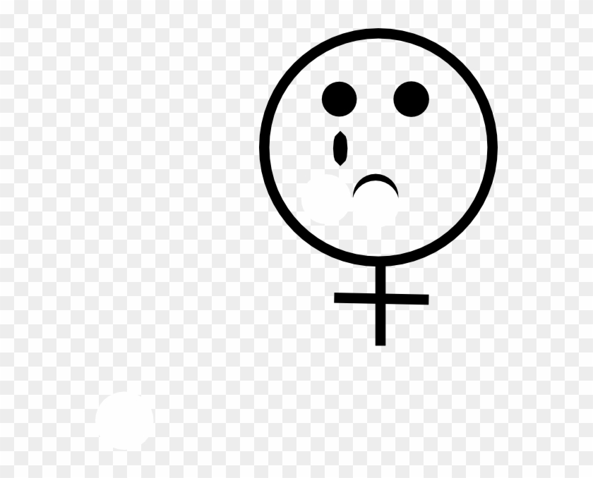 Female Symbol Sad Clip Art - Line Art - Full Size PNG Clipart Images ...