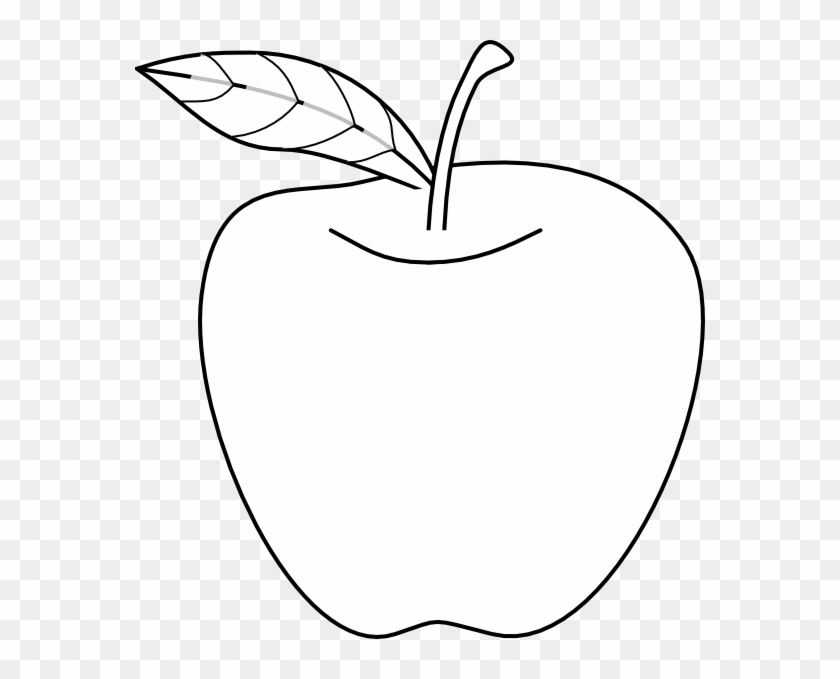 Apple Outline - Full Size PNG Clipart Images Download