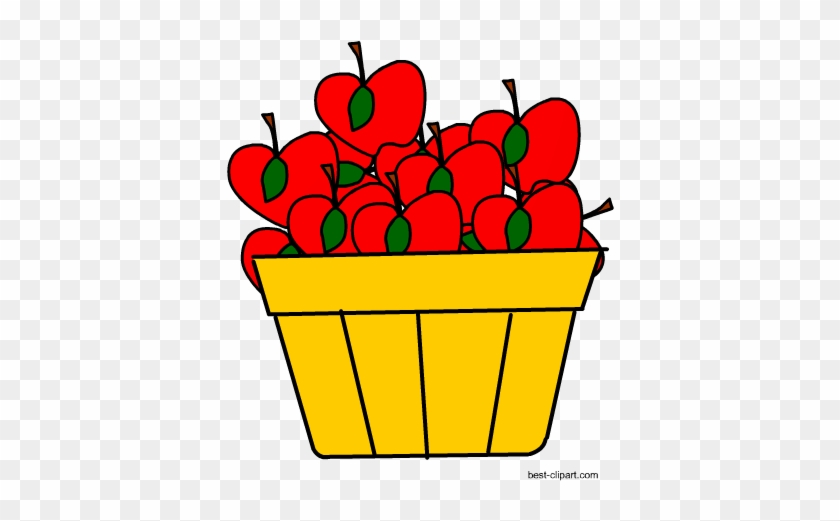 Basket Full Of Apples, Free Clip Art - Clip Art - Full Size PNG Clipart ...