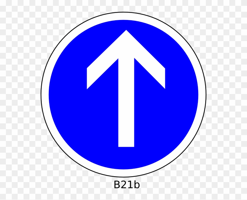 Straight Arrow Sign Clip Art At Clker - Straight On Clipart - Full Size ...