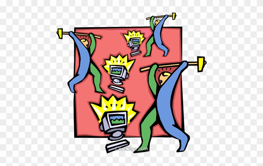 Efforts To Forge New Technologies Royalty Free Vector - Cartoon - Free ...