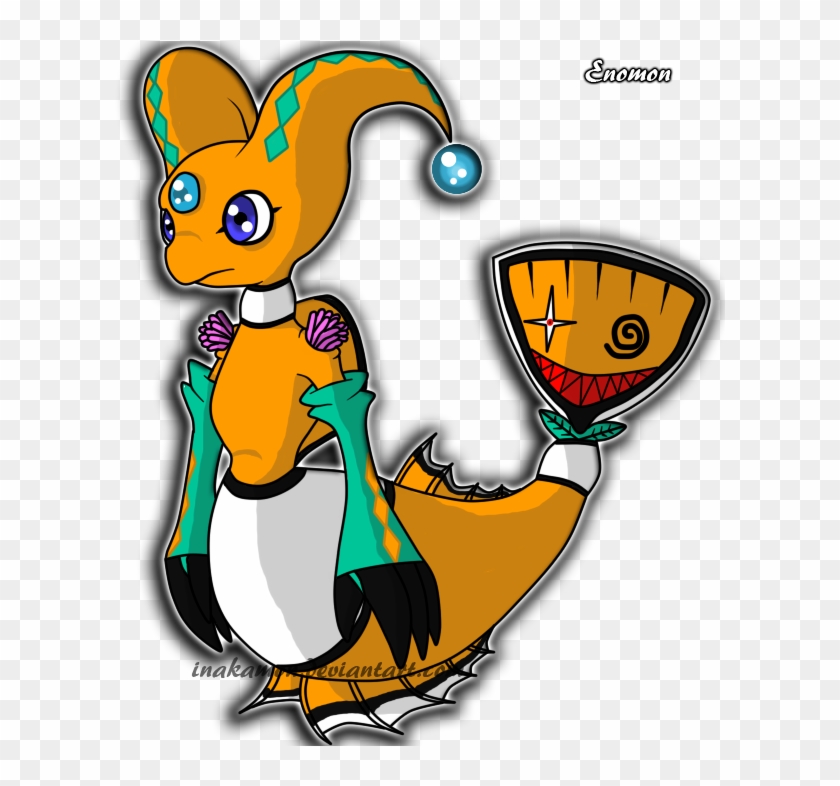 Emomon The Anemone Fish Digimon By Inakamon - Cartoon - Full Size PNG ...