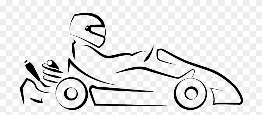Private Track Hire - Go Kart Drawing Simple - Full Size PNG Clipart ...
