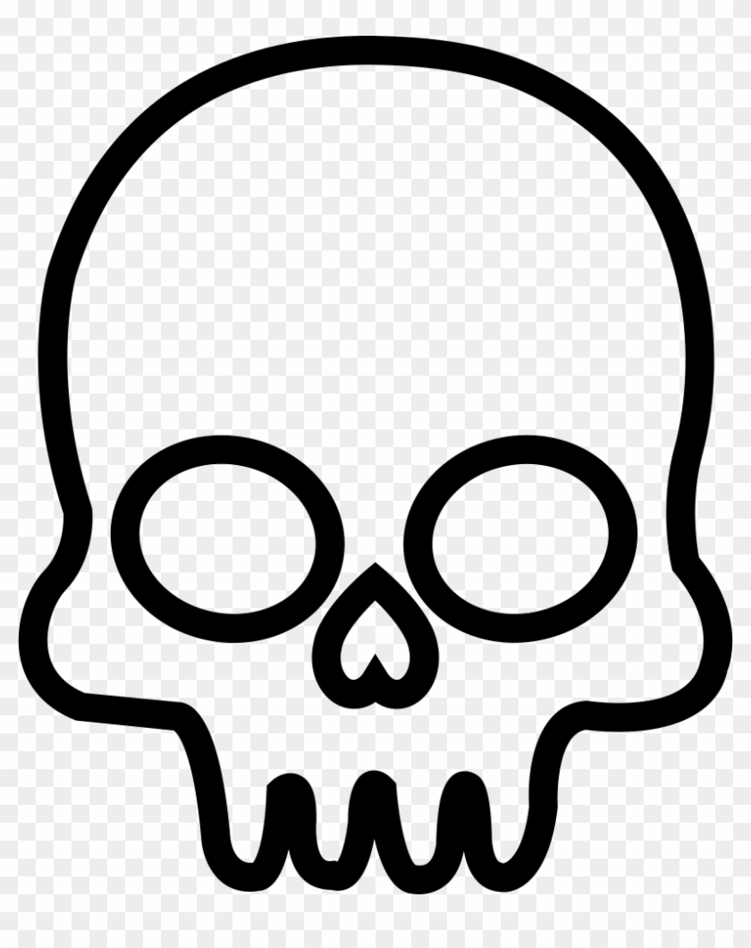 Skull Outline From Frontal View Comments - Skull Outline Png - Full ...
