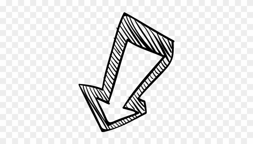 Down Arrow Sketch ⋆ Free Vectors Logos Icons And Photos - Arrow Sketch ...