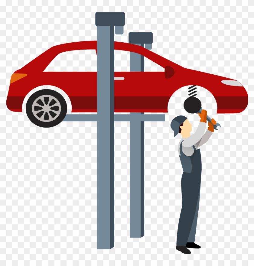 Car Lift, Oil Disposal, Air Line - Auto Mechanic - Full Size PNG ...