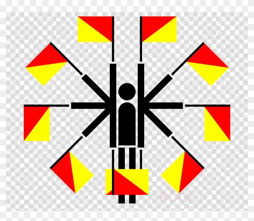 Semaphore Flags Clipart Flag Semaphore International - Semaphore Flags - Full Size PNG Clipart ...