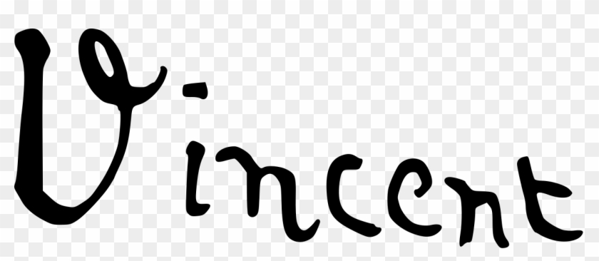 Vincent Van Gogh Signature - Vincent Van Gogh Sign - Full Size PNG ...