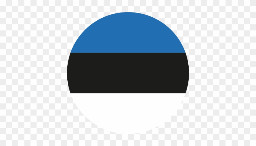 Est - Estonia Flag Circle Png - Full Size PNG Clipart Images Download