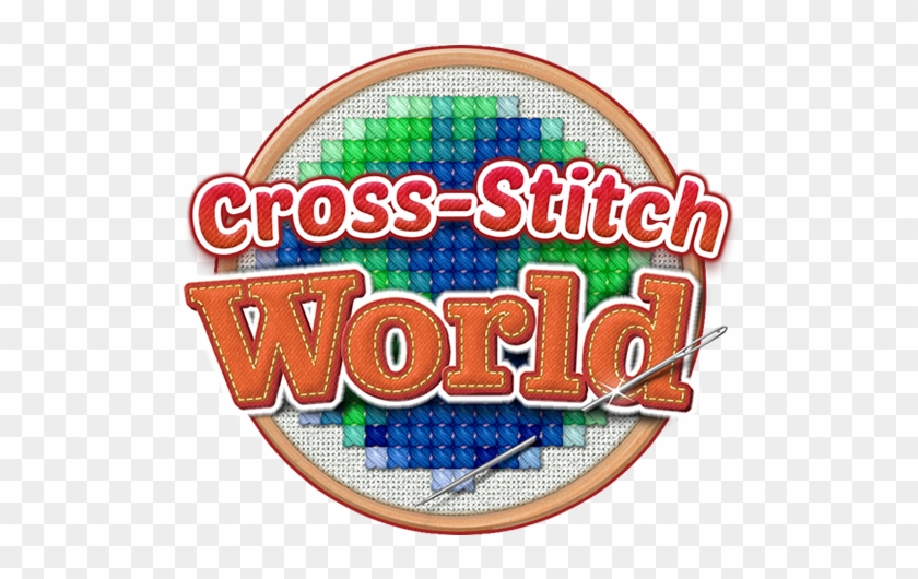 Cross Stitch World - Cross Stitch World Logo - Full Size PNG Clipart ...