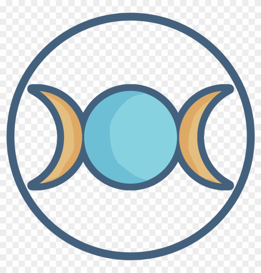 Pagan Clipart Triple Moon - Triple Goddess - Full Size PNG Clipart ...