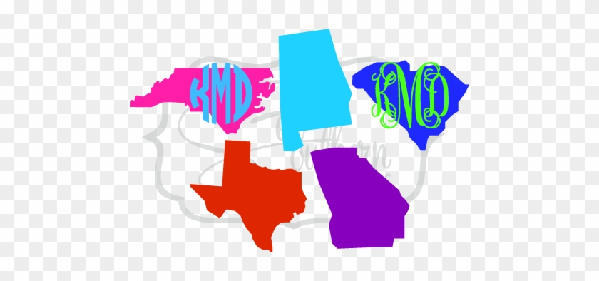 State Monogram - Texas - Full Size PNG Clipart Images Download