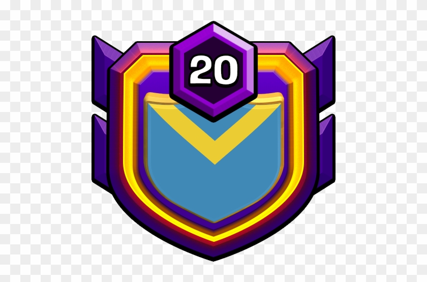 Clan Badge - Coc Clan Level 20 - Full Size PNG Clipart Images Download