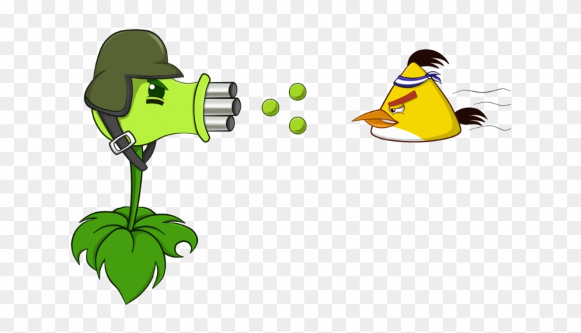 Plants Vs Zombies Clipart Cartoon - Zombie Vs Plants Angry Birds - Full ...