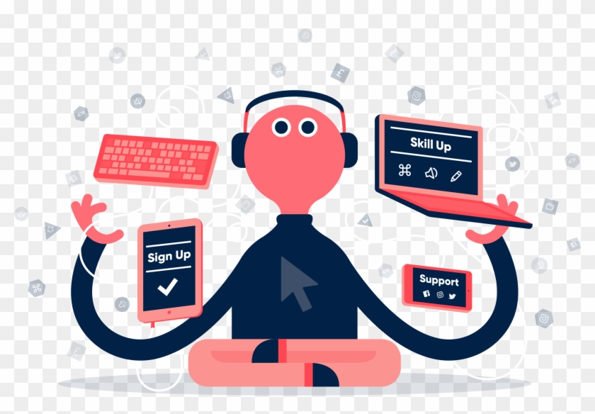 Sign Up & Skill Up Illustration - Developing Basic Digital Skills ...