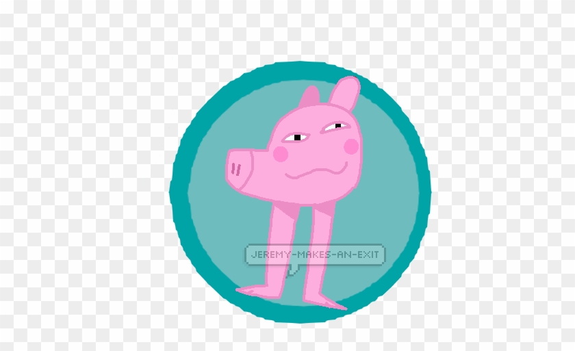 Peppa Pig By Jeremy Makes An Exit - Cartoon - Full Size PNG Clipart ...
