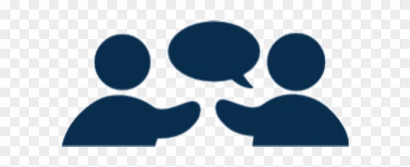 Graphic Of Two People Having A Conversation - Circle - Full Size PNG ...
