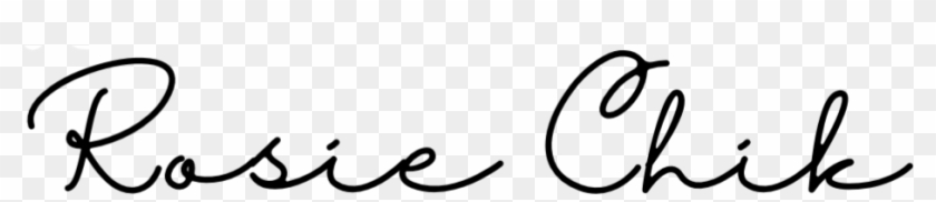 Rosie Chik Sig - Calligraphy - Free Transparent PNG Clipart Images Download