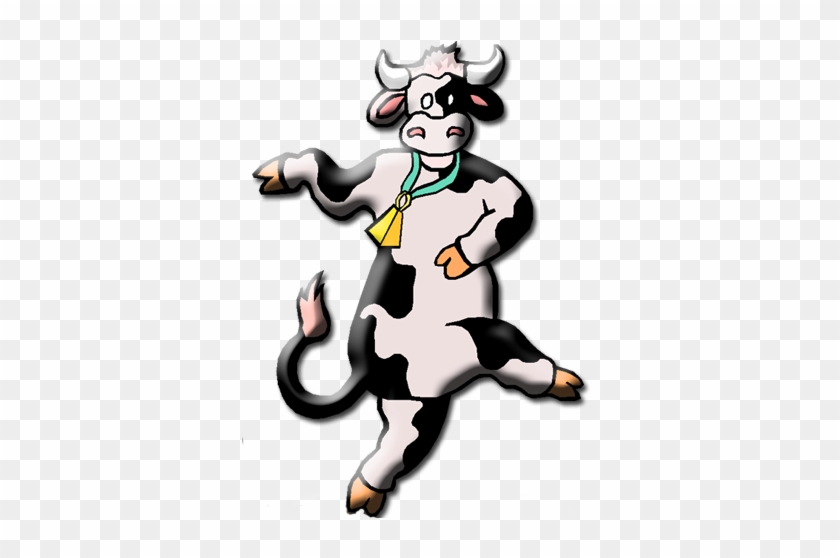 "happy Cows Are Us " - Dancing Cow Clipart - Full Size PNG Clipart ...