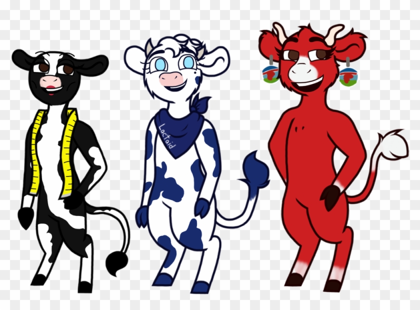 Cow Mascots By Ukitake123 - Cartoon - Full Size PNG Clipart Images Download
